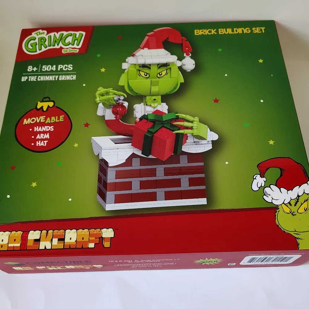 Brickctaft | Toys | Newbrickcraft Up The Chimney Grinch Building Kit ...